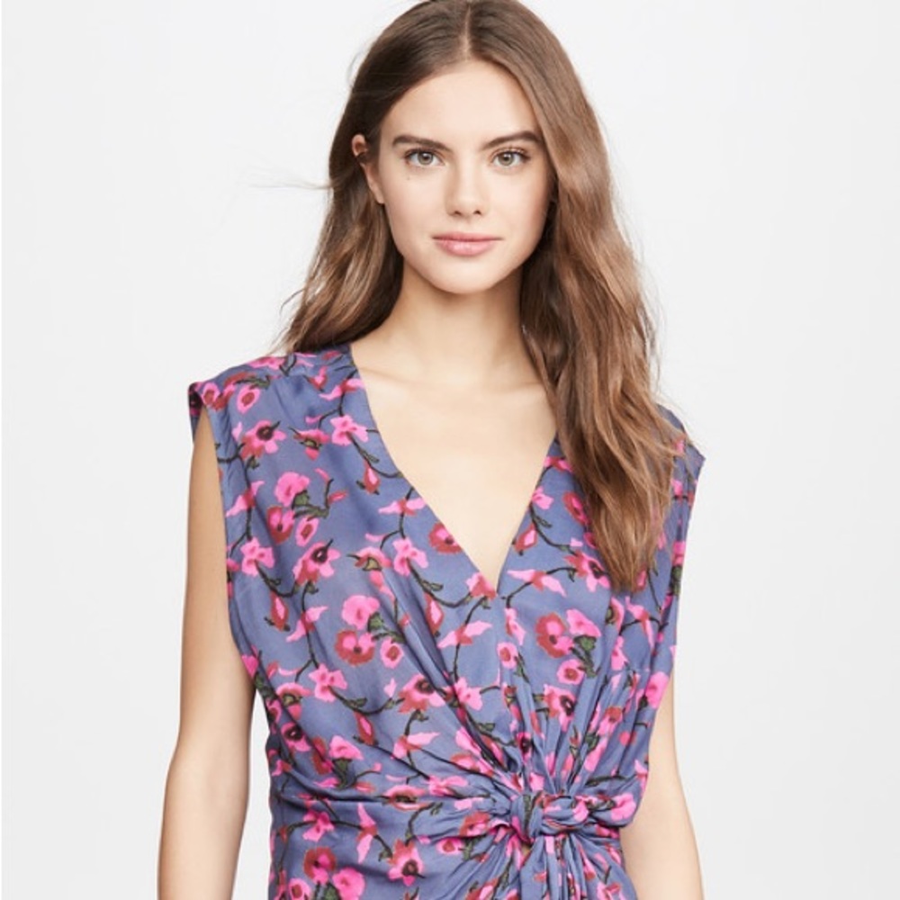 Vix By Paula Hermanny Fiore Marissa Knotted Dress - Gem